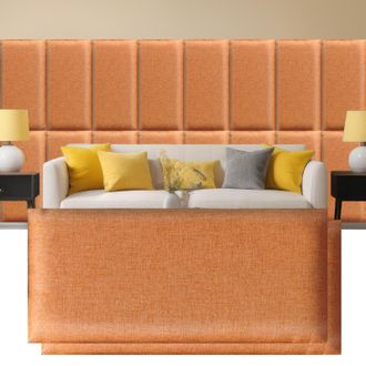 Generic Wandpaneele Abziehen und Aufkleben Selbstklebend 3D Antikollision Wandpaneele Paneele Tapete Kopfteilpaneele für Wohnzimmer Büro Schlafzimmer