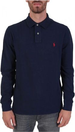 Ralph Lauren Homme, Tops, Bleu, Taille: XS Custom Slim Fit Polo