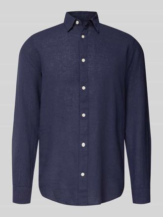 Only & Sons Slim Fit Freizeithemd aus Baumwoll-Leinen-Mix Modell CAIDENLS SOLID