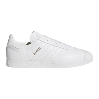 adidas Gazelle Leder Schn&uuml;rschuh Gummisohle Schuh - - Sport - Herren - Wei&szlig; - 36 EU