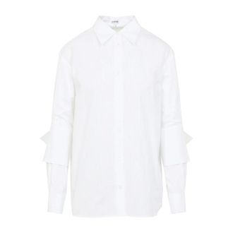 Loewe Femme, Blouses et Chemises, Blanc, Taille: 36 FR Crafted Shirt