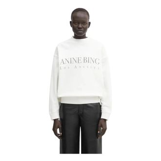 Anine Bing Jaci Sweatshirt - - Sweatshirts & Hoodies - Damen - Wei&szlig; - L