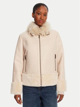 Twin-Set Jacke aus Kunstleder 252TP2410 Beige Regular Fit