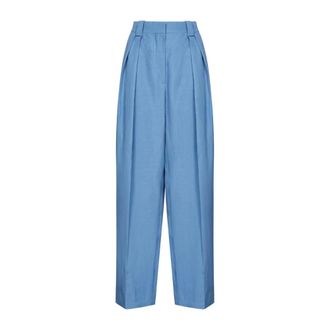 Stella McCartney High-Waist Tailored Hosen - - Trousers - Damen - Blau - S