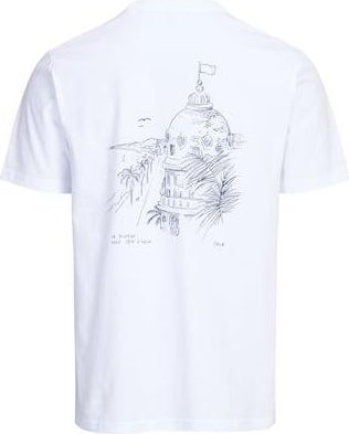 Cala T-shirt imprim&eacute; &agrave; col rond en coton