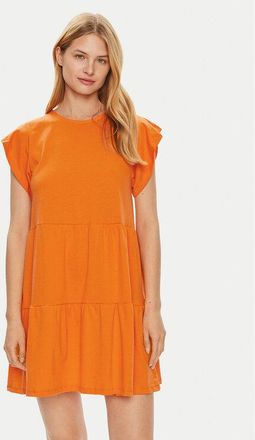 Vila Sommerkleid Summer 14087541 Orange Loose Fit