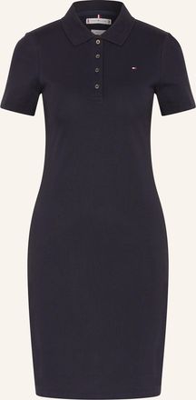 Tommy Hilfiger Piqué-Polokleid blau