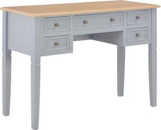 vidaXL Schreibtisch Grau 109,5 x 45 x 77,5 cm Holz Vidaxl 308296