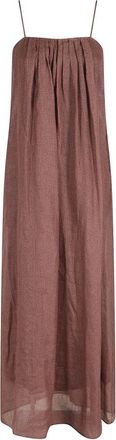 Alysi Femme, Robes, Brun, Taille: 36 FR Abito Micro Pois C Bretelle