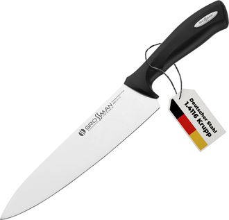 Greta Magnusson-Grossman 002ML - Melissa | Kochmesser 32,5 cm | Ultrascharfer K&uuml;chenmesser | Deutschem Edelstahl Klinge 20,3 cm | mit Ergonomischen Griff 12,2 cm (112 Gramm)