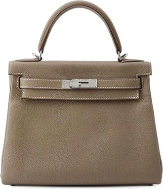 Hermès sac à bandoulière Kelly II Retourne 28 en cuir Togo (2016) - Marron