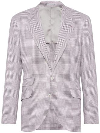Brunello Cucinelli blazer &agrave; simple boutonnage - Violet