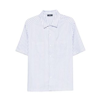 Herno Homme, Chemises, Multicolore, Taille: XL Chemise &agrave; Manches Courtes en Coton Ray&eacute; M&eacute;lange