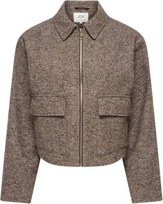 Jacqueline de Yong Kurzjacke JDYVINGA HERRINGBONE JACKET OTW YFM Kunstfaser, Fischgratmuster