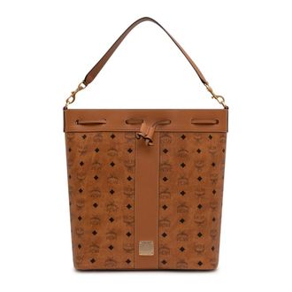 MCM Mcm, Femme, Sacs, Brun, Taille: ONE Size Dessau Drawstring