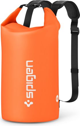 Spigen Dry Bag 30L [Aqua Shield] wasserdichte Tasche & wasserfester Rucksack f&uuml;r Strand, Schwimmen, Camping, Kajakfahren, Bootfahren - Sunset Orange