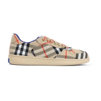 Burberry Homme, Chaussures, Beige, Taille: 43 EU Terrace Check Baskets