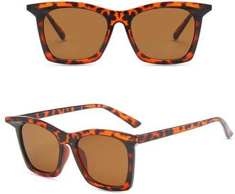 Generic Lunettes de soleil pour homme et femme - Forme tendance - Protection UV - Pour lextérieur - Thé léopard 2026