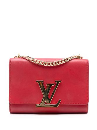 Louis Vuitton sac &agrave; bandouli&egrave;re Louise Chain MM (2015) - Rouge