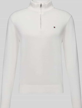 Tommy Hilfiger Regular Fit Troyer aus reiner Baumwolle