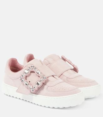 Roger Vivier Verzierte Sneakers Very Vivier aus Leder