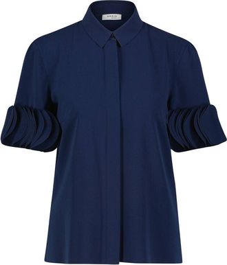 Akris Damen Kurzarmbluse verk&uuml;rzt
