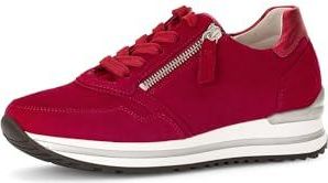 Gabor Femme Baskets, Dame Baskets Basses,Semelle intérieure Amovible,Chaussure de Ville,Sneaker,Wedge Heels,Rouge (Rubin/Rosso),37.5 EU / 4.5 UK