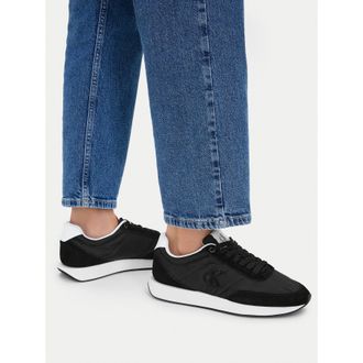 Calvin Klein Sneakers Calvin Klein Retro Runner Lace Up Nylon Mg YW0YW01990 Schwarz