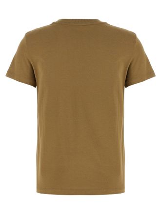 Max Mara Logo-Embroidered Cotton Jersey T-shirt - Camel