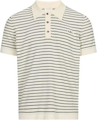 A.P.C. Polo &agrave; rayures en coton