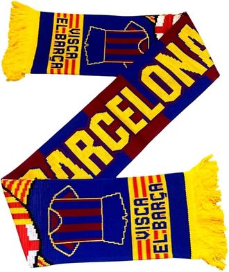 Generic Barcelona Schal - Fu&szlig;ball Jaquard Fanschal