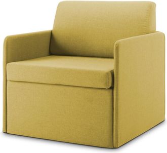 Divani.Store Dag Schlafsessel aus wasserfestem Stoff T13 78 cm gelb