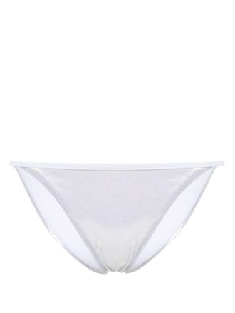 Dsquared2 bas de bikini &agrave; taille haute - Argent