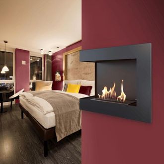 Kratki Wandkamin Bioethanol DELTA 600 T&Uuml;V links