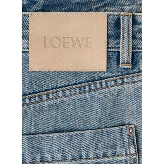 Loewe Jean en denim de coton d&eacute;lav&eacute;