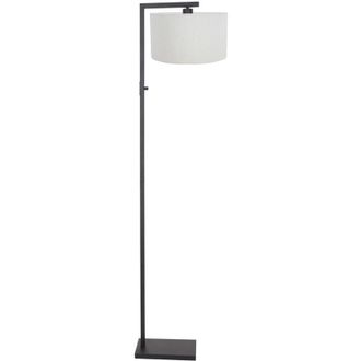 Steinhauer Stehlampe - Stang - schwarz - leinen metall - - Steinhauer