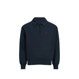 Maison Kitsun&eacute; Sweat oversize col polo en coton