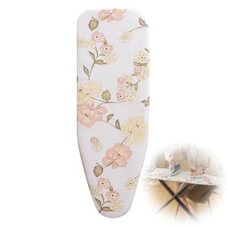 Generic Bügelbrettbezug Aus Baumwolle,90x30cm 100x34cm 110x34cm 120x38cm Haus Bügeltischbezug Hotel Bügelbrett Bezug Bügelbezug Mit Kordelzug(Light Yellow,90x