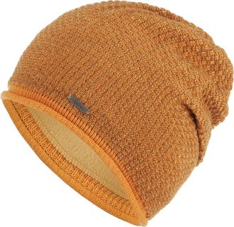 Faera M&uuml;tze Damen Winterm&uuml;tze warm gef&uuml;ttert Fleece-Futter Winter Fr&uuml;hjahr M&auml;dchen Strickm&uuml;tze Beanie 54, Farbe:Senf
