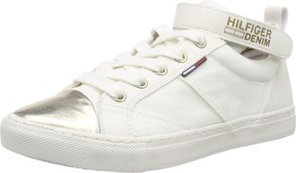 Tommy Jeans Damen L1385UCIANA 5C Sneakers, Weiß (Whisper Whiter 121)