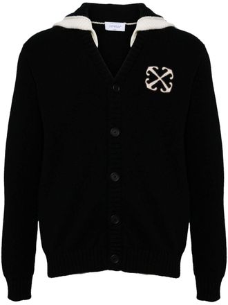 Off-white Klassischer Cardigan - Schwarz
