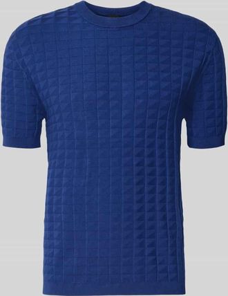 A|X Armani Exchange Strickshirt aus Viskose-Mix mit Strukturmuster