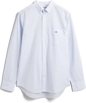 GANT Gingham Poplin Hemd - - Shirts - Herren - Blau - XL