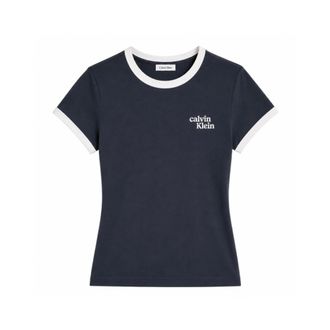 Calvin Klein Damen, Oberteile, Blau, SGr&ouml;&szlig;e