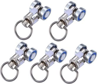 Pretyzoom 25 STK Vorhang Zubeh&ouml;r Flexible Gardinenstange Strapazierf&auml;higer Vorhang Fensterhaken Vorhangrad Schwere Gleitschienen Deckenradtr&auml;ger Stilles Rad des