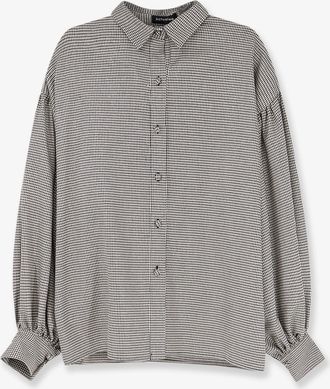 Actualee Pied-de-poule shirt with lurex effect - ACTUALEE - gender_Woman
