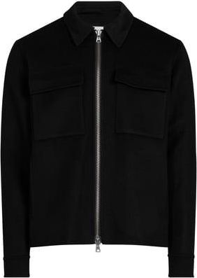 Nn.07 Blouson col classique en laine m&eacute;lang&eacute;e