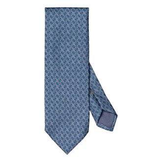 Eton Marineblauer Geometrischer Seidenkrawatte - - Accessories - Herren - Blau - ONE SIZE