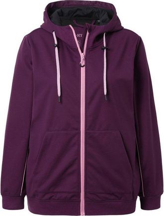Ulla Popken Softshelljacke Softshell-Funktionsjacke wasserabweisend Kapuze