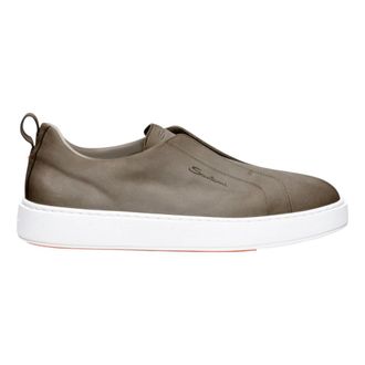 Santoni Slip-On Sneaker - - Shoes - Herren - Braun - 44 1/2 EU